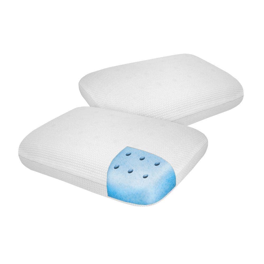 BioPEDIC Classic Hypoallergenic Memory Foam Standard Pillow (Set of 2 ...
