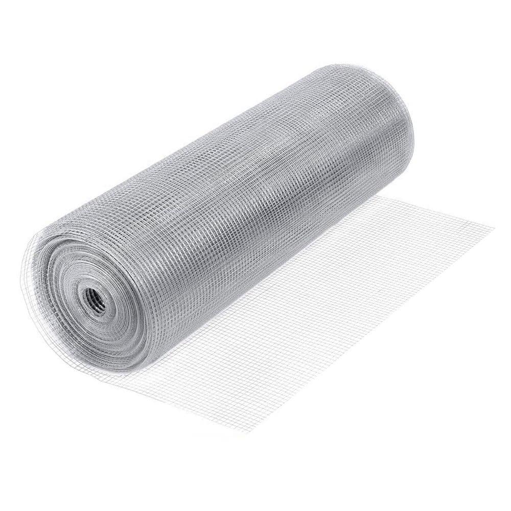 50 ft. L x 24 in. H Silver ‎Metal Garden Fence Hardware Mesh D0D32FFML8 ...