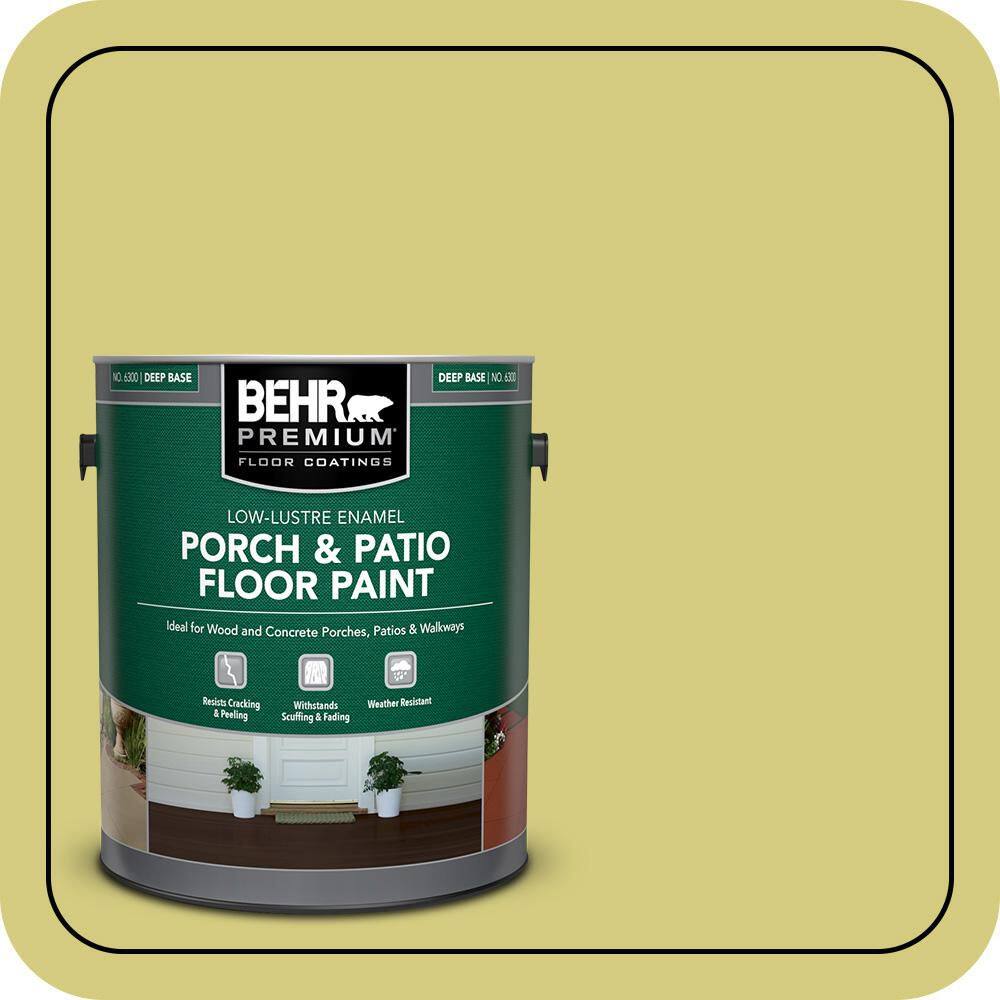 BEHR PREMIUM 1 gal. #P350-4 Spring Grass Low-Lustre Enamel Interior ...