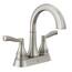 Delta Faryn 4 in. Centerset Double-Handle Bathroom Faucet in Polished ...