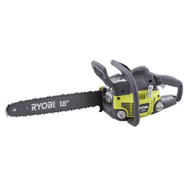 RYOBI 18 in. 46 cc 2-Cycle Gas Chainsaw RY10519B - The Home Depot