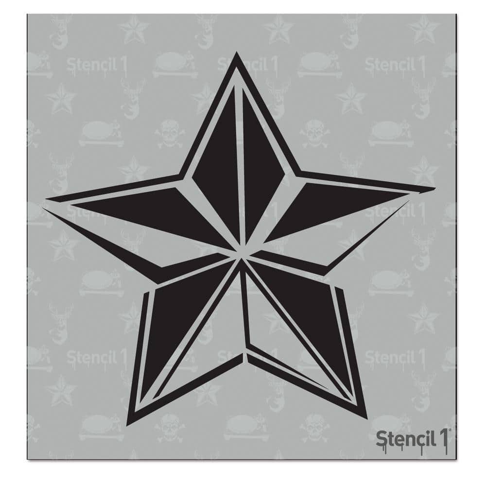 Stencil1 Star Small Stencil-S1_01_18_S - The Home Depot