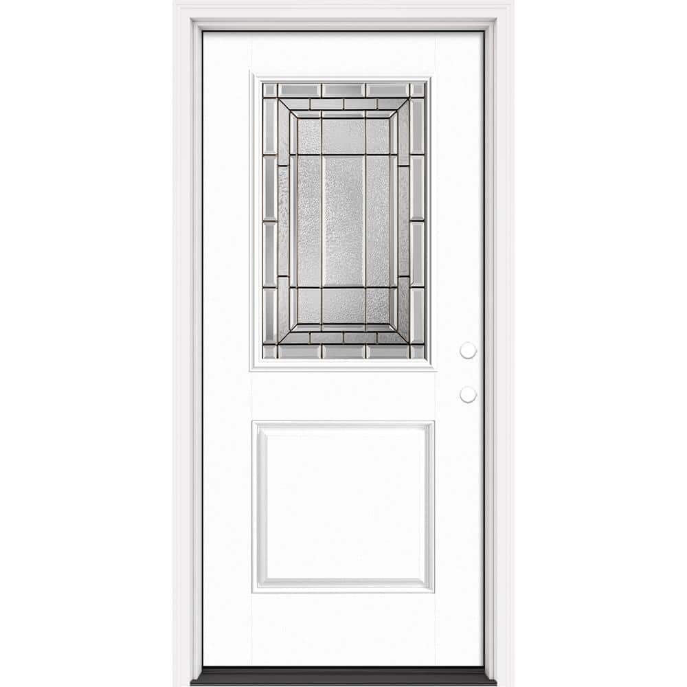 Masonite Performance Door System 36 in. x 80 in. 1/2 Lite Sequence Left ...