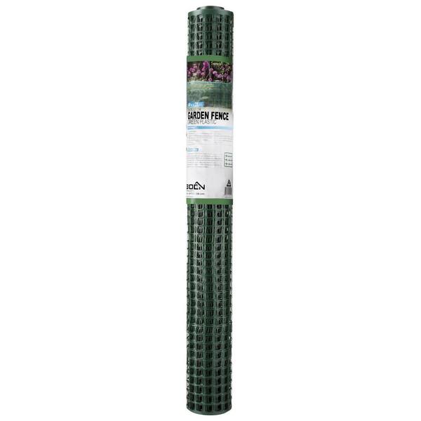 BOEN 40 in. x 25 ft. Green Plastic Garden Fence GF-50001 - The Home Depot