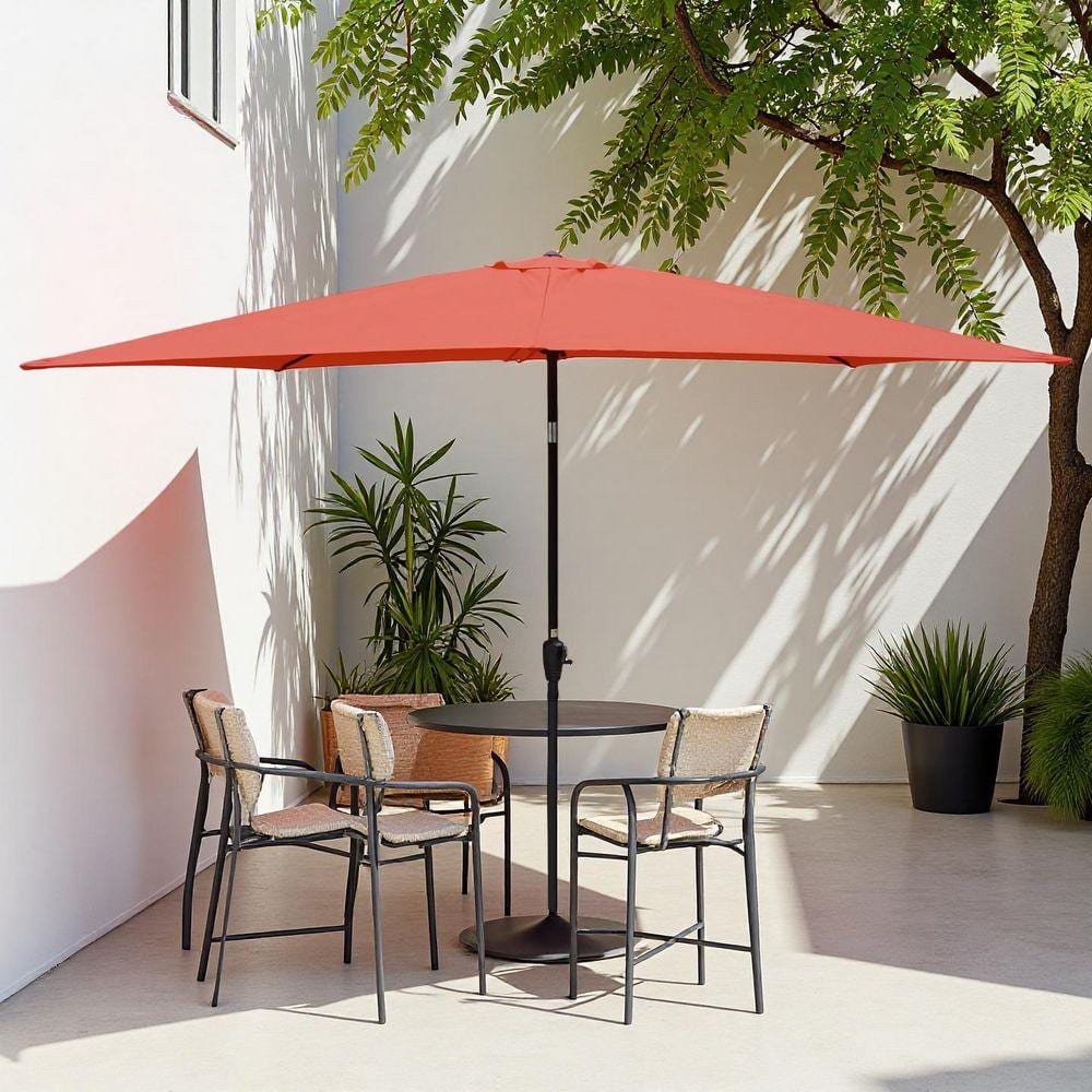 ToolCat 6 ft. x 9 ft. Patio Market Umbrella Outdoor Waterproof Umbrella ...