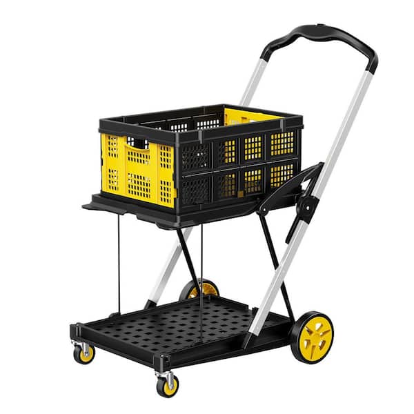 LITEKON Tool Cart 29.9 in. 200 lbs. Multi Functional Collapsible Carts ...