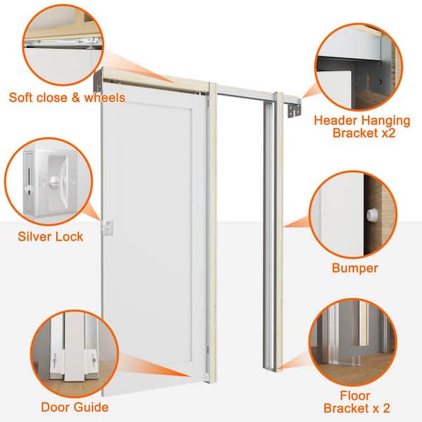 ARK DESIGN 36 in. x 96 in. Paneled Blank White Primed MDF ARK DESIGN 36 in. x 96 in. Paneled Blank White Primed MDF