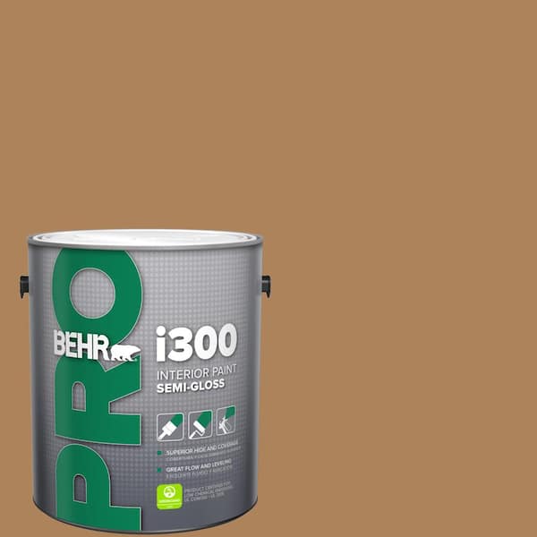 BEHR PRO 1 gal. #S260-6 Circus Peanut Semi-Gloss Interior Paint PR37301 ...