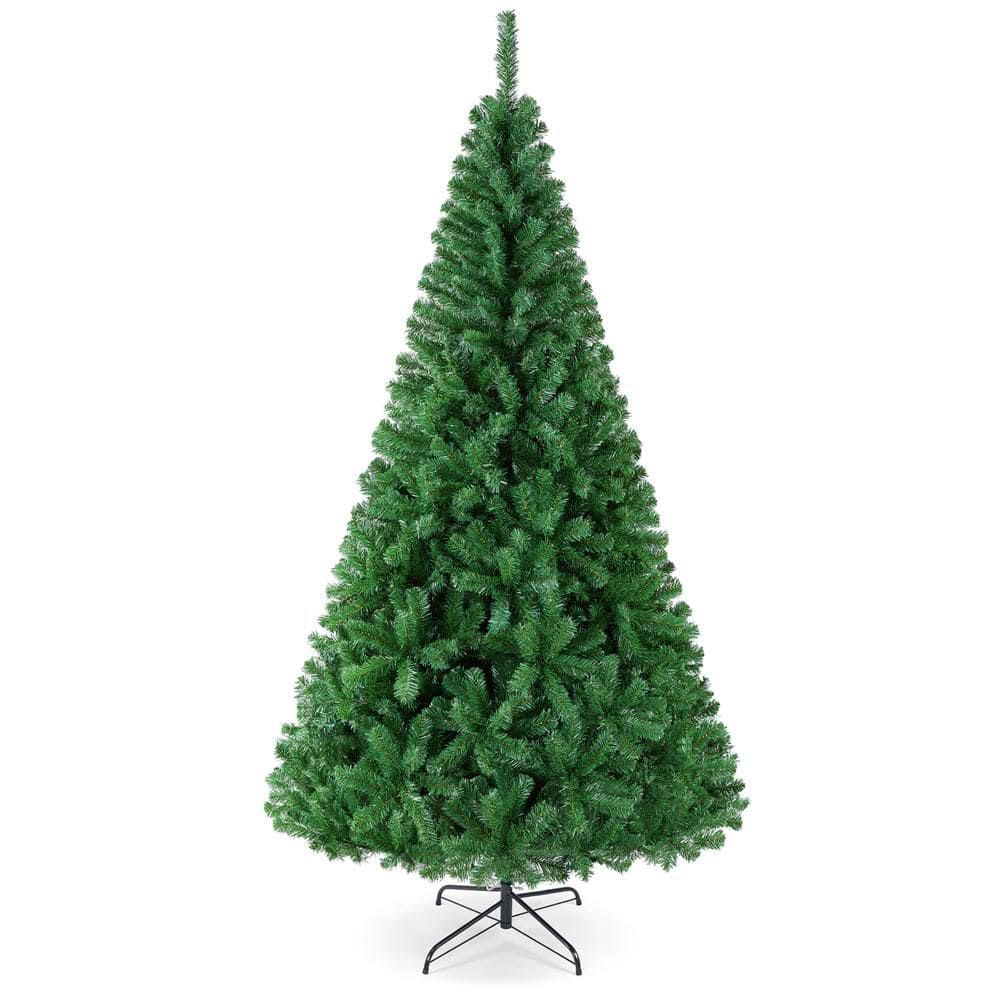 Yaheetech Unlit Artificial Christmas Tree with Foldable Stand and PVC ...