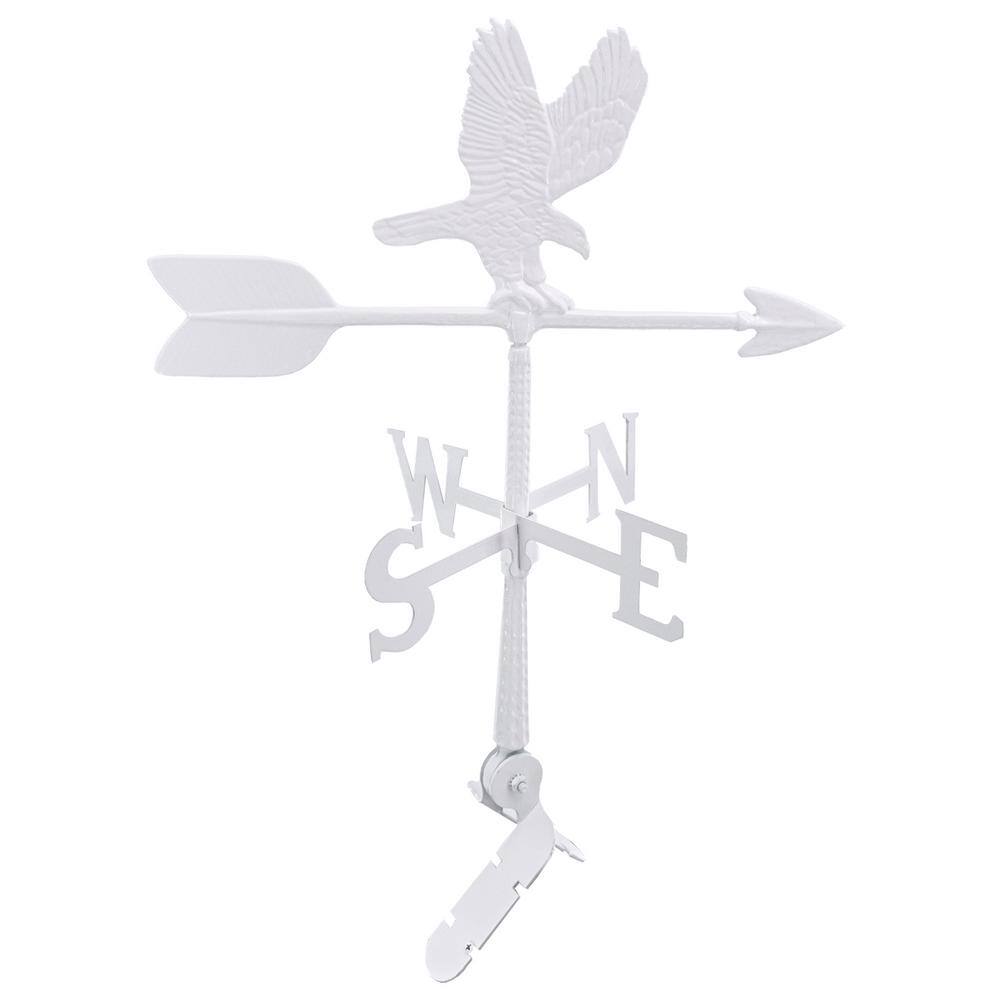 Montague Metal Products 24 in. Aluminum Eagle Weathervane - White WV ...