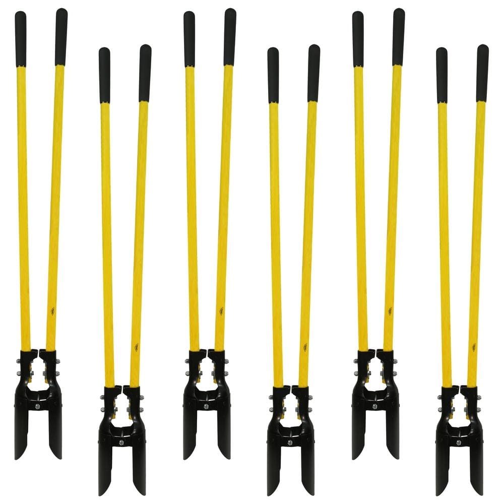 Nupla 48 in. Classic Fiberglass Post Hole Digger with Heavy-Duty Blade ...