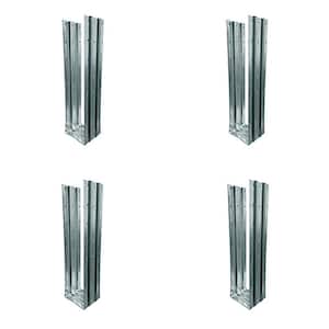 Atlas 6 in. x 6 in. Galvanized Steel Post Foot Anchor for concrete (4 ...