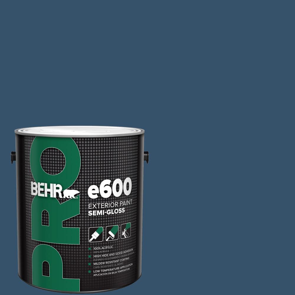 BEHR PRO 1 gal. #MQ5-58 Velvet Rope Semi-Gloss Exterior Paint PR67301 ...
