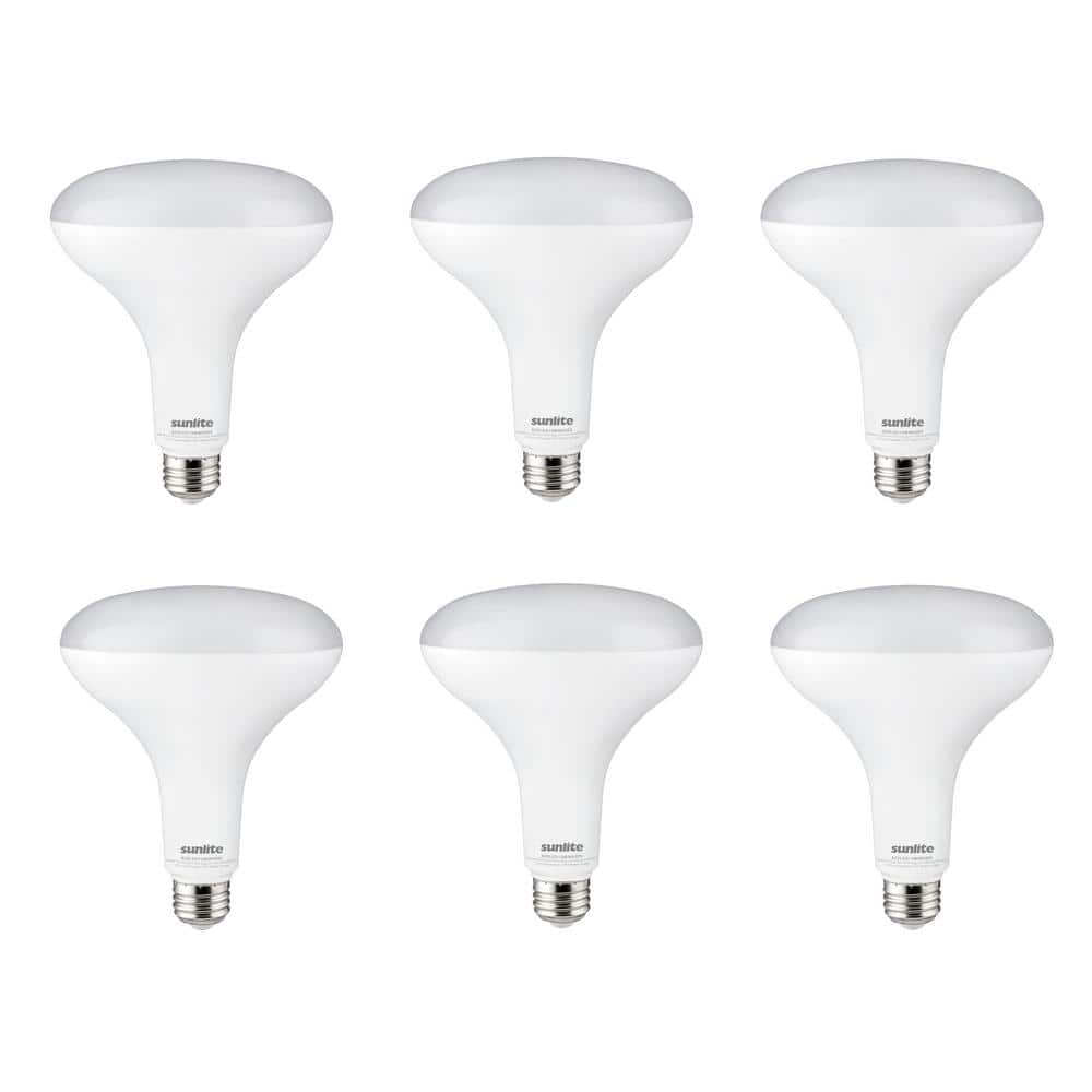 Sunlite 75-Watt Equivalent BR40 Dimmable E26 Base LED Light Bulb ...