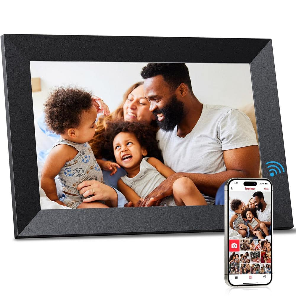 Vrbgify 10.1 in. Black Wi-Fi Smart Digital Picture Frame 1280 x 800 HD ...