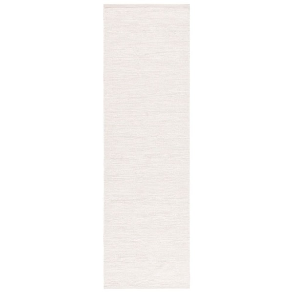 SAFAVIEH Montauk 2 ft. x 8 ft. Ivory Modern Solid Runner Rug MTK321A-28 ...