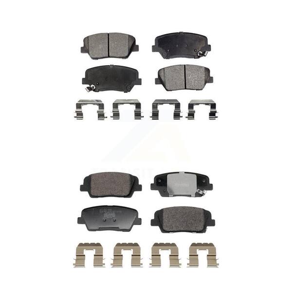 TEC Front Rear Ceramic Brake Pads Kit For Kia Sorento Hyundai Santa Fe ...