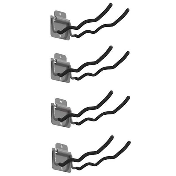 Vrbgify Garage Storage Hooks Series [4in.] Black Steel Heavy Duty Wall ...