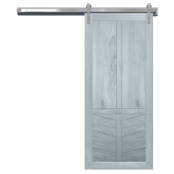VeryCustom 30 in. x 84 in. the Robinhood Beach House Wood Sliding Barn ...