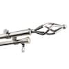 28 in. - 48 in. Adjustable 13/16 in. Double Curtain Rod in Satin Nickel ...