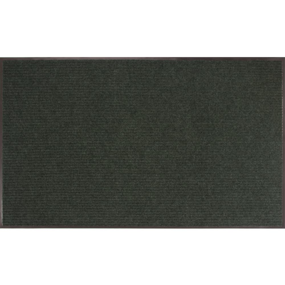 Apache Mills Apache Rib Moss Green 3 ft. x 10 ft. Non-Slip Indoor ...