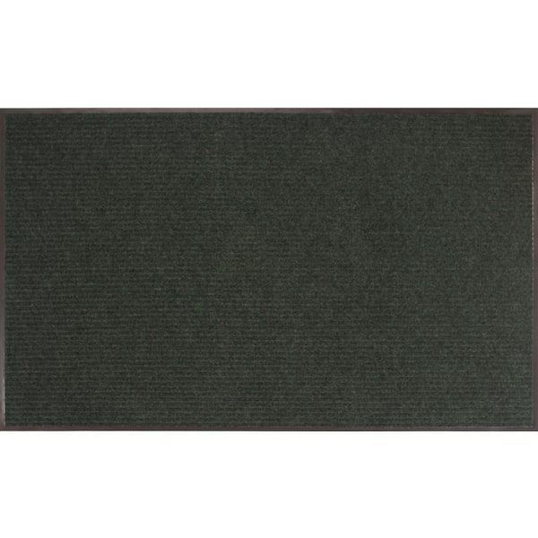 Apache Mills Apache Rib Moss Green 3 ft. x 10 ft. Non-Slip Indoor ...