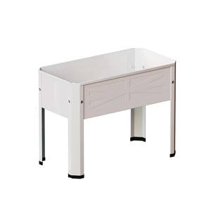 ANGELES HOME 24 in. x 11 in. x 18 in. Metal Small Raised Garden Bed ...