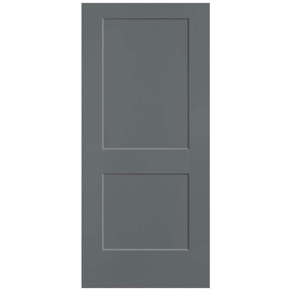 Masonite 36 in. x 80 in. 2-Panel Logan Single Bore Solid Core Cordite ...