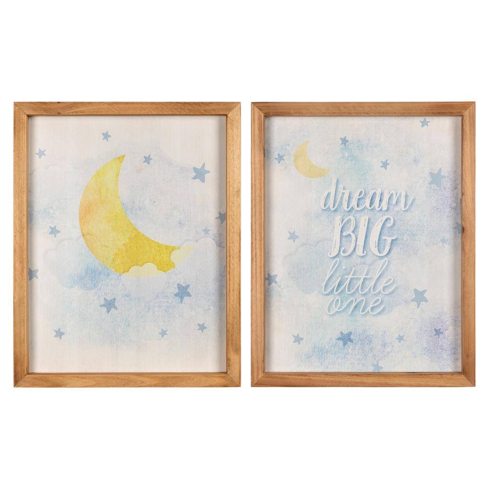 Stratton Home Decor Dream Big Little 1-Kids Framed Wall Art Set 11 in ...