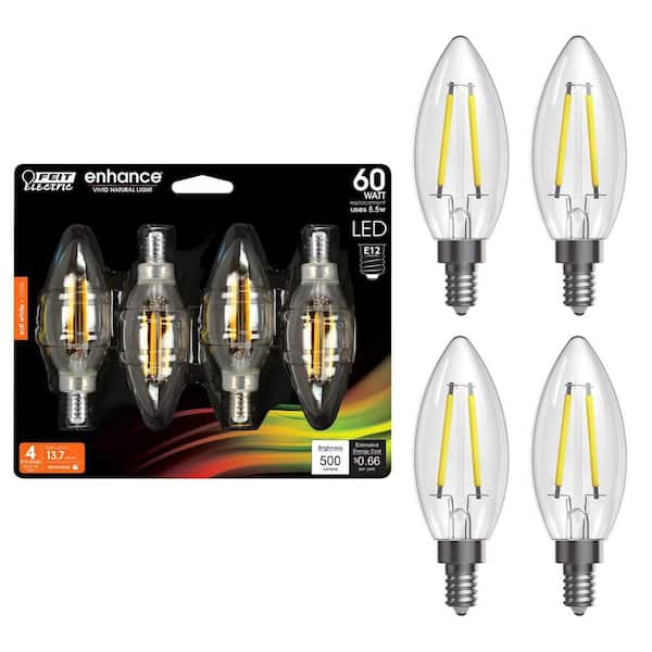 E12 - B10 - LED Light Bulbs - The Home Depot