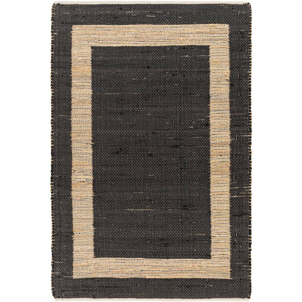 Livabliss Jean Charcoal Doormat 2 ft. x 4 ft. Border Indoor Area Rug ...