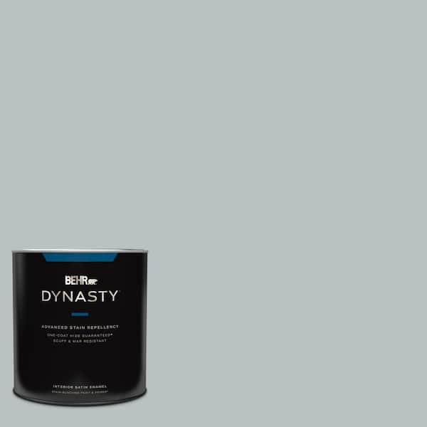 BEHR DYNASTY 1 qt. #MQ5-31 Distant Star One-Coat Hide Satin Enamel ...