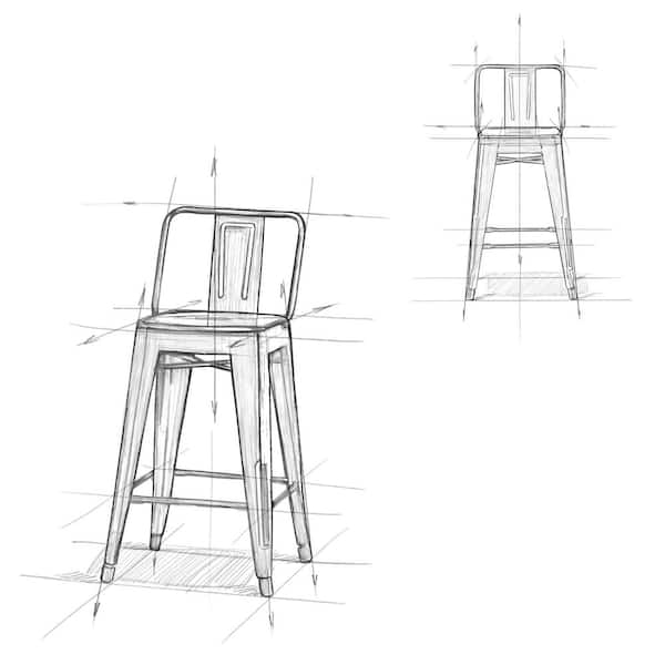 How To Draw Bar Stool Two Point Perspective, 56% OFF