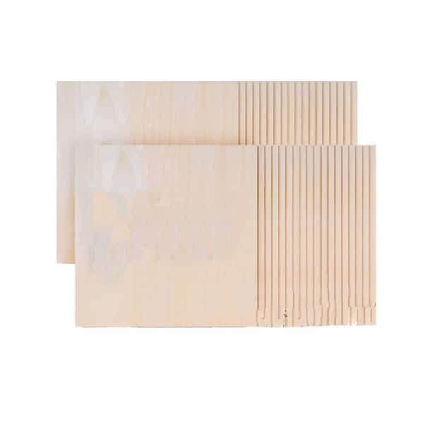 Afoxsos 1/8 in. x 12 in. x 12 in. Basswood Project Panel - 36-Pack ...