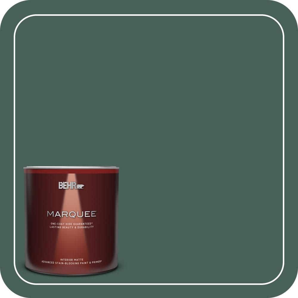 BEHR MARQUEE 1 qt. #T18-20 Equilibrium Matte Interior Paint & Primer ...