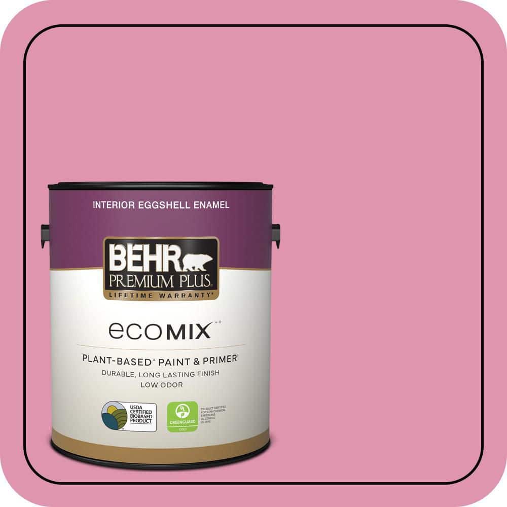 BEHR PREMIUM PLUS 1 gal. #P130-4 Its a Girl Eggshell Enamel EcoMix ...