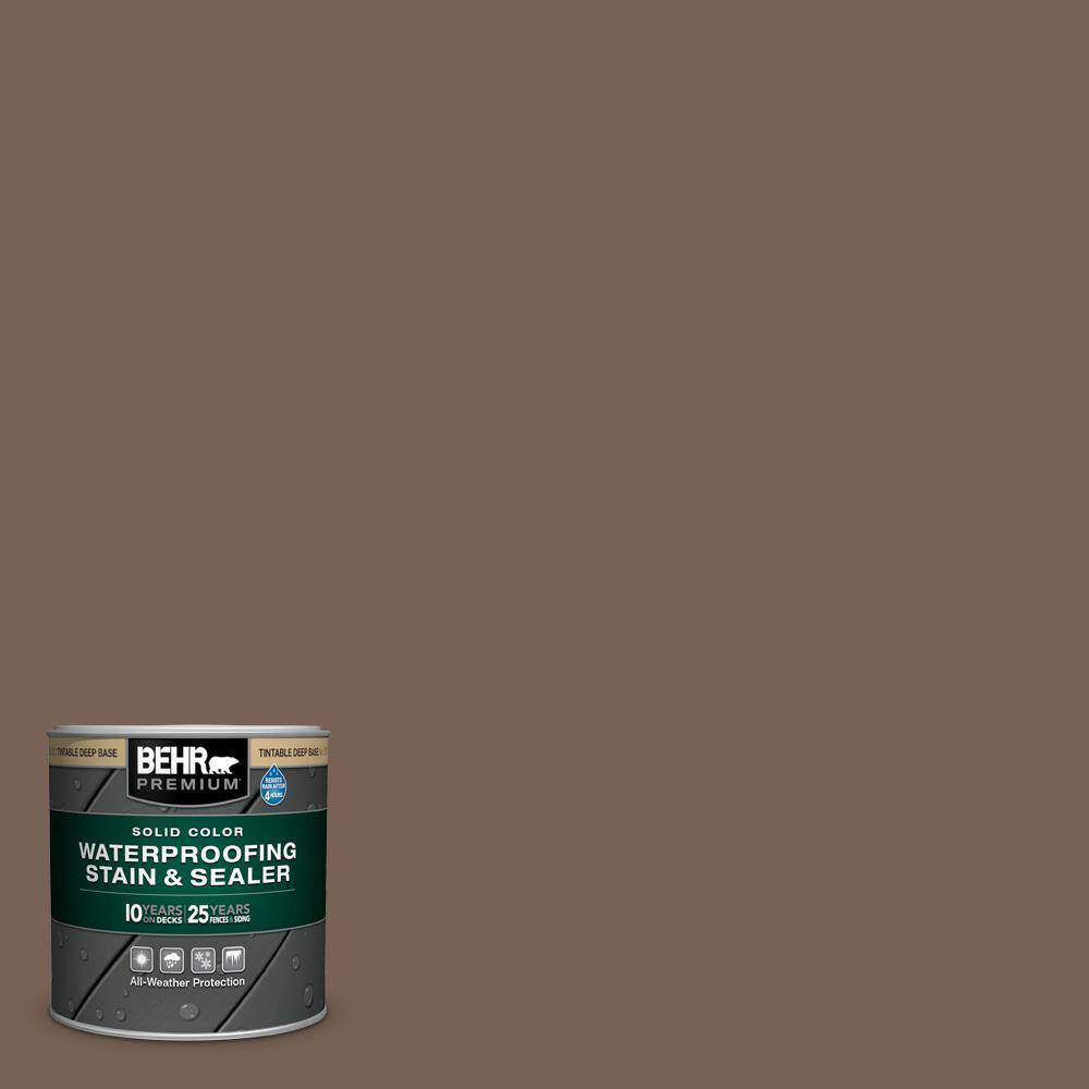 BEHR PREMIUM 8 oz. #SC-141 Tugboat Solid Color Waterproofing Exterior ...