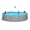 12 ft. Round 30 in. Above Ground Metal Frame Pool Set with Pump LWM ...