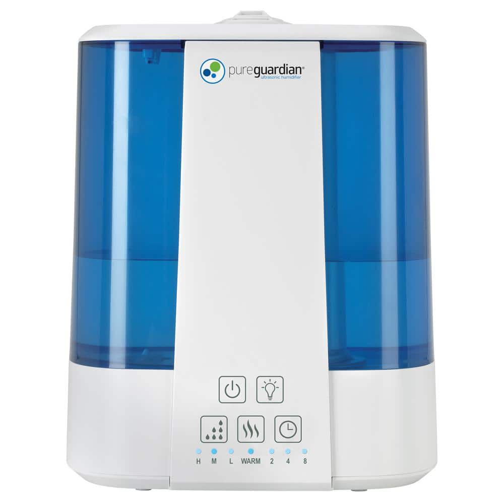 Pure Guardian 2 gal. Ultrasonic Warm and Cool Mist Humidifier, Rooms up ...