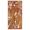 OUTDECO Rainforest 3 ft. x 6 ft. Oxy-Shield Corten Steel Decorative ...