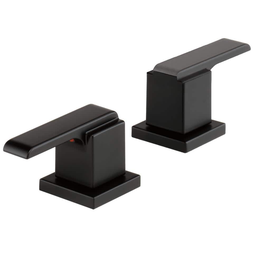 Delta Ara Bathroom Lever Handles in Matte Black (2-Pack) H267BL - The ...