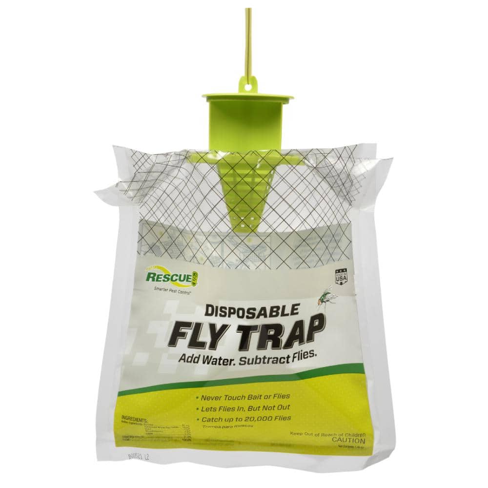 RESCUE Outdoor Disposable Fly Trap 100061183 - The Home Depot