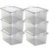 Life Story Clear Stackable Closet and Storage Box 55 Qt. Containers, (6 ...