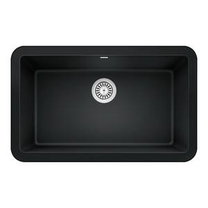 Blanco IKON Farmhouse Apron-Front Granite Composite 33 in. Single Bowl ...