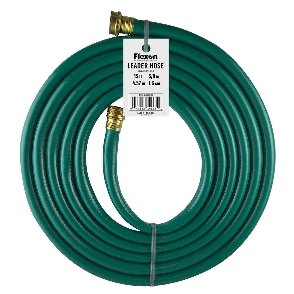 Flexon 5/8" x 15 ft. Male/Female Garden Hose REM15HD - The Home Depot