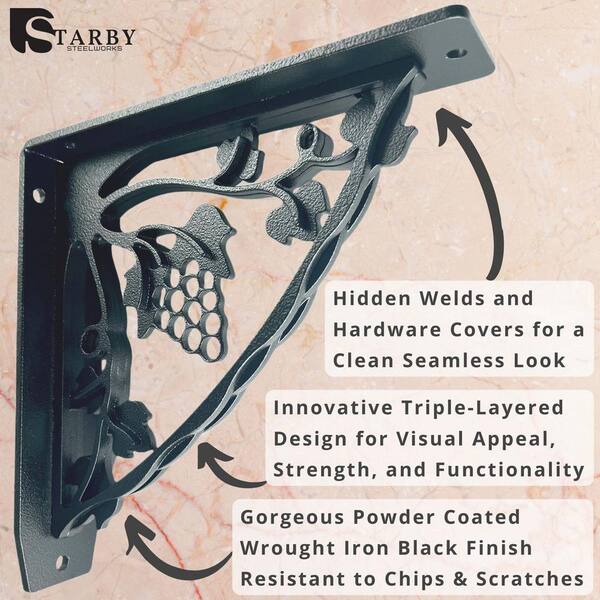 Blazer Vest Pants Set HOME MASTER 8 Inch Shelf Brackets 4-Pack - Black ...