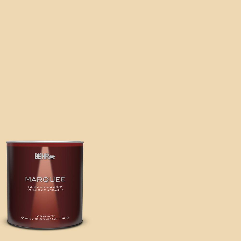 BEHR MARQUEE 1 qt. #PPU6-11 Hummus Matte Interior Paint & Primer 145004 ...