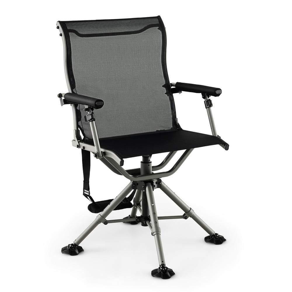 HONEY JOY 360° Silent Swivel Hunting Chair for Blinds, Foldable ...