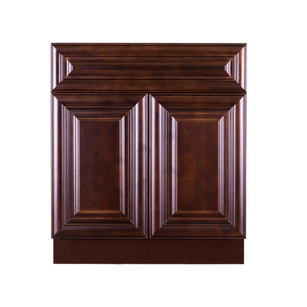 LIFEART CABINETRY Edinburgh Espresso Plywood Raised Panel Stock ...