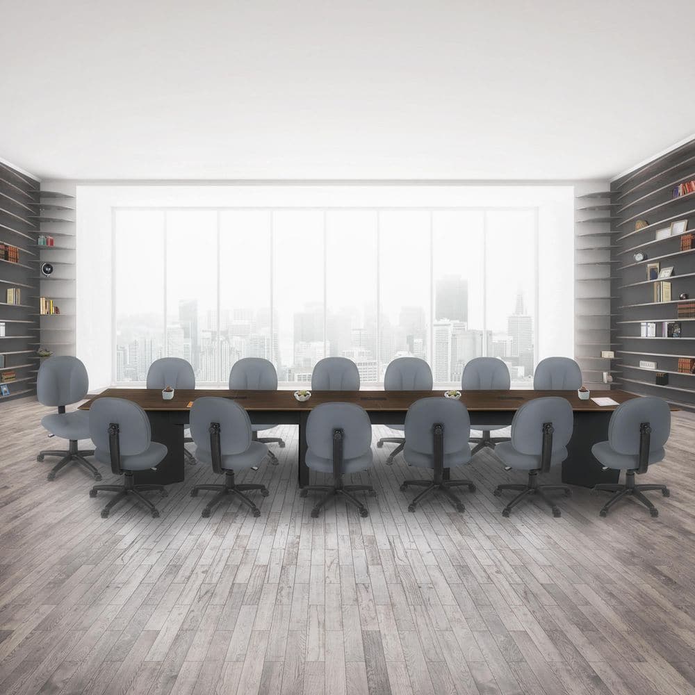 Regency Array 192 in. Neo Walnut Conference Table with Power Data ...